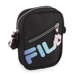 fila shoulder bag, black, 7"