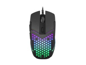 fury battler - usb gaming mouse, 6400 dpi, 6 buttons, optical, rgb backlight, lightweight, black