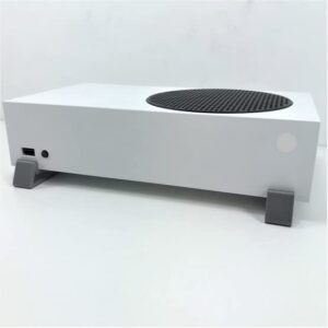 3d cabin stand raiser compatible with xbox series s for cooling, horizontal holder grey