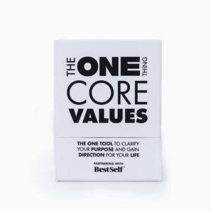 the one thing a powerful self-discovery and personal growth tool core values deck