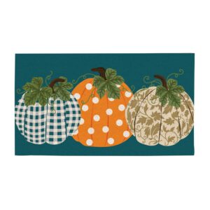 evergreen flag seasonal doormat patterned pumpkins coir mat fall harvest interchangeable floormat for homes gardens yards