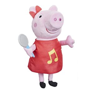 peppa pig toys oink-along songs peppa, singing plush doll, preschool toys for 3 year old girls and boys and up