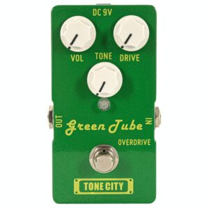 tone city t-60 green tube overdrive guitar effect pedal