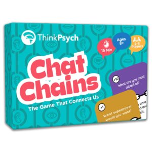 chat chains - the game that connects us | emotional social skills games for teens | kids therapy games | ages 8-99 | fun and fast | 15 mins playtime