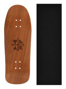 teak tuning wooden fingerboard carlsbad cruiser deck, prunus serotina - 34mm x 100mm - handmade, pro shape & size - five plies wood veneer - includes prolific foam tape