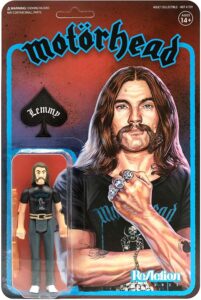 super7 motorhead: lemmy (version 2) reaction figure, multicolor