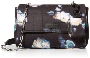 anne klein neoprene flap crossbody, floral