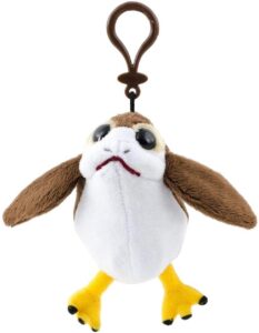 seven20 star wars porg plush clip on figure keychain toy - officially licensed - key chain gift for kids, teens & adults - 4.5"