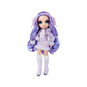 rainbow high winter break violet willow - purple fashion doll with 2 outfits, snow gear and display stand - gift and collectable for kids ages 6+, multicolor, 3.2 x 14 x 12 inches