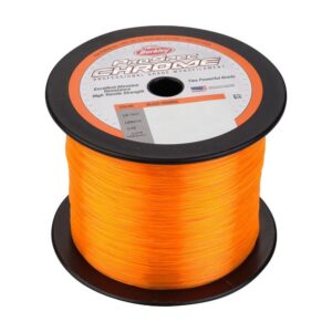 berkley prospec® chrome, blaze orange, 20lb | 9kg, 1000yd | 914m monofilament fishing line, suitable for saltwater environments