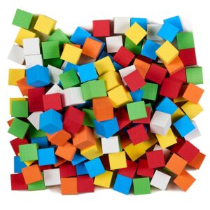 koplow 16mm blank color foam dice 200ct assorted (kop18922)