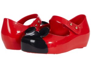 mini melissa girl's ultragirl + mickey and friends bb (toddler/little kid) red/black 7 toddler m