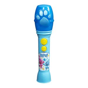 ekids blues clues and you microphone for kids, blues clues toy microphone with built-in music and flashing lights, for fans of blues clues toys and gifts