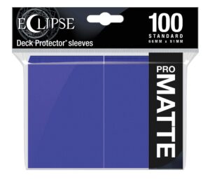 ultra pro e-15622 eclipse standard matte sleeves 100 pack-royal purple