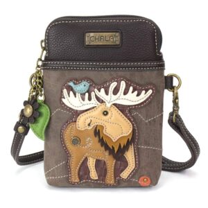 chala group chala handbags moose cellphone crossbody handbag - convertible strap, stone gray