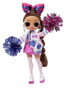 l.o.l. surprise! omg sports cheer diva competitive cheerleading fashion doll with 20 surprises including sparkly accessories & reusable playset, posable - gift for kids, toys for girls boys ages 4 5 6 7+