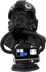 diamond select toys star wars: tie fighter pilot legends in 3-dimensions 1:2 scale bust, multicolor, 10 inches