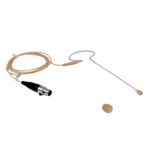 av jefes mini headset microphone avl630tan-sh4 tan color for shure (tan color)