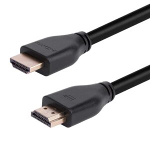 monoprice 8k certified ultra high speed hdmi 2.1 cable - 8k@60hz, 48gbps, cl2 in-wall rated, 30awg, dynamic hdr and dolby vision, supports earc (enhanced audio return channel) 10 feet - black