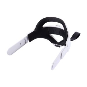 solustre headband vr gaming support vr headset band vr cushion strap replacement vr strap vr glasses belt vr stand non slip vr band abs earphone belt white