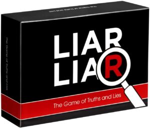 liar liar party game - the family card game of truths and lies - for kids, tweens, teens, college students, adults, friends and families - perfect for fun parties and board games night with your group