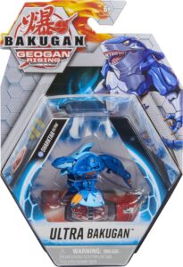 bakugan ultra, sharktar, 3-inch tall geogan rising collectible action figure and trading card