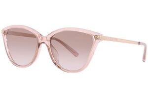 sunglasses michael kors mk2139u tulum pink transparent/brown pink gradient one size, womens