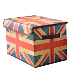 toyandona quilt storage containers 1pc box vintage storage box fabric garbage can make up comforter container