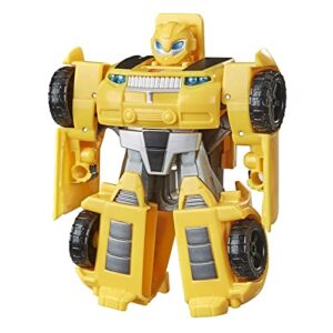 transformers playskool heroes rescue bots academy classic team bumblebee, converting toy robot action figure, christmas stocking stuffers for kids, ages 3+