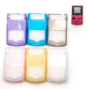 crystal shell soft tpu case protective cover for gbc gameboy color console protection cover (clear)