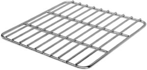 campingmoon coal bed charcoal fire grate grill grates replacement stainless steel for barbecue multifunction outdoor cooking t-172 (1pc, 6.7x6.7-inch)