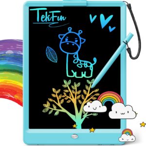 tekfun toddler toys for boys 3 4 5 6 7 year old, 8.5" lcd writing tablet doodle board, color drawing pad for kids doodle board, gifts toys for 3-8 year old girls boys (pink princess)