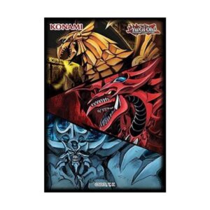 yu-gi-oh! tcg: slifer, obelisk, ra sleeves pack (50)