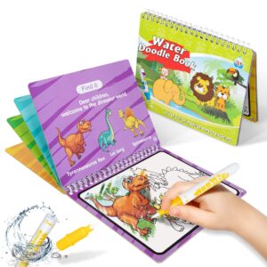 hahagift toys for 1 2 3 year old boys girls gift, magic water drawing book dinosaur toys for kids 3-5, educational learning toys for toddlers 1-3, best birthday gifts for 3 2 1 year old kids !