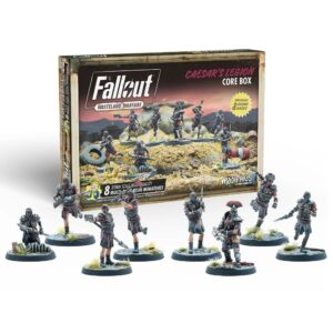 modiphius entertainment fallout wasteland warfare: caesar's legion core box - 8 figure set, rpg