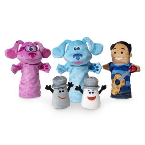 melissa & doug blue's clues & you! hand & finger puppets (5 pieces)