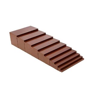 adena montessori small brown stair materials (7x7x14cm)