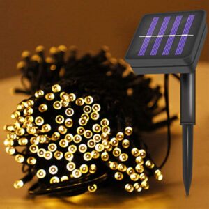 gavenia decorative solar lights outdoor,72ft 200 led 8 modes fall lights christmas lights waterproof solar garden lights fairy lights for home patio party wedding decor,warm white