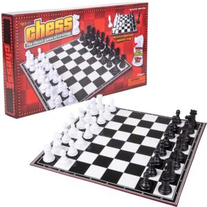 gamie chess board game, 14 inch family board game for game night, indoor fun and parties, develops logical thinking and strategy, best gift idea for kids