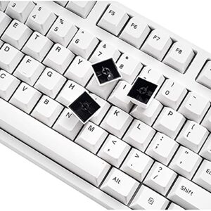 bow keycaps, 139 white keys pbt cherry profile double shot for filco cherry ducky ikbc mechanical gaming keyboard (white)