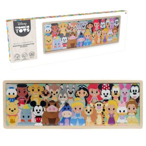 disney wooden toys character puzzle, 25-pieces, learning and education, pretend play, kids toys for ages 3 up by just play