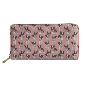 cozeyat wallets cash coin storager bags pink tops boston terrier dogs design portable exquisite collection wallet gifts