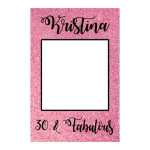 bannerbuzz custom forty & fabulous photo frame, photo booth frame, can use it as props for decorations, looks attractive, selfie photo frame (36"x48", design 05)