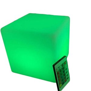 16-inch 16-color led light cube stool waterproof with remote control magic rgb color changing side table home multi-function ambient for kids, home, garden, party decor (size : 20cm/7.8 inch)