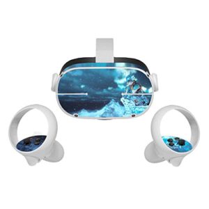 oculus quest ii vr headset skin sticker new world vinyl decal for headset and controller