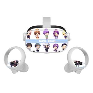 ghoul japan vinyl skin sticker decal cover for oculus quest ii headset and controllers