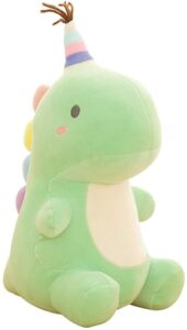 yuesuo cute dinosaur plush toys,dino stuffed animal,soft animal dino plush,birthday gifts for kids girls boys green 9.4 inch