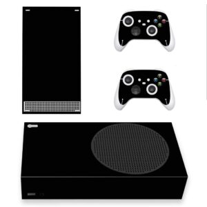 playvital black custom vinyl skins for xbox core wireless controller, wrap decal cover stickers for xbox series s console controller