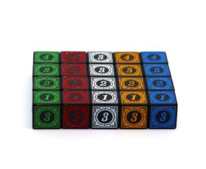 creebuy 16pcs dice counters token loyalty dice d6 glitter dice cube compatible with mtg,magic the gathering, ccg, card games accessory(nebula dice)