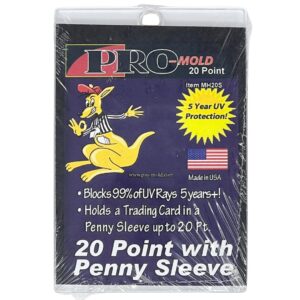 box(25) pro-mold 20 pt. magnetic one touch card holder holds sleeved card mh20s